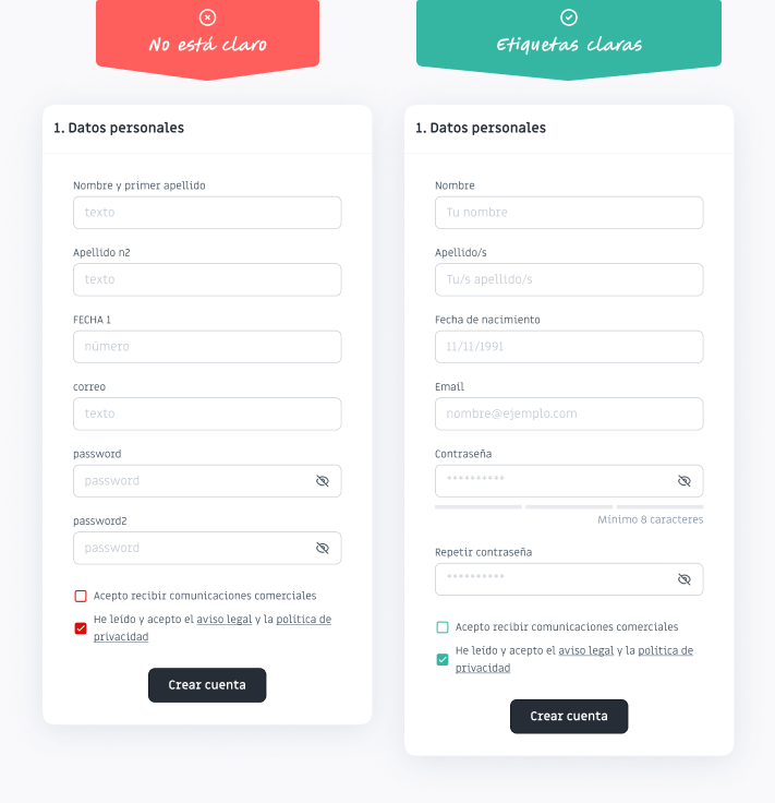 Diseño de formularios web para aumentar la conversión | Bring