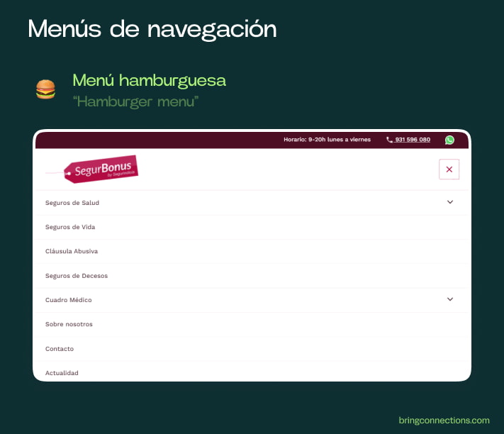 Menú de navegación: clave para más conversiones en la web